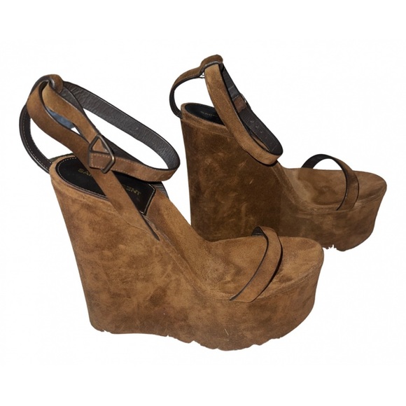 Yves Saint Laurent | Shoes | Ysl Wedge Heels | Poshmark